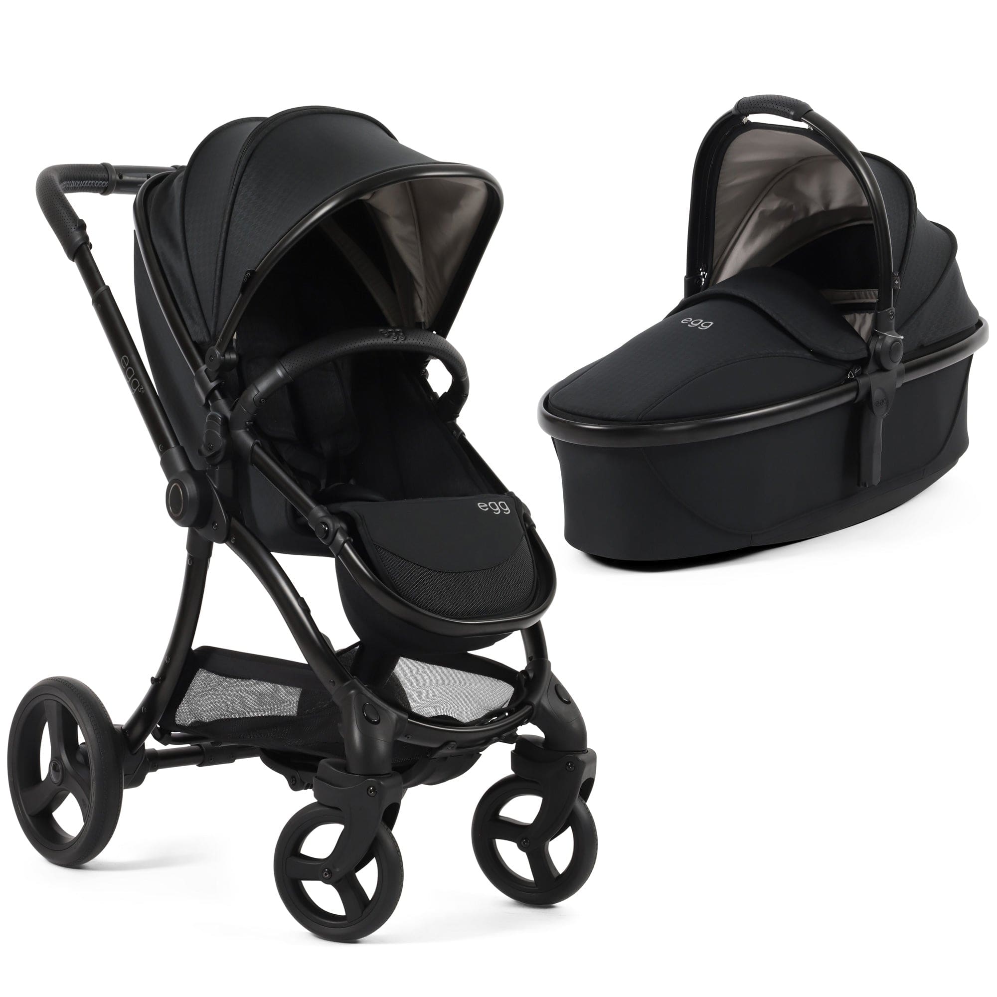 egg3 Pram Bundle Houndstooth Black Special Edition