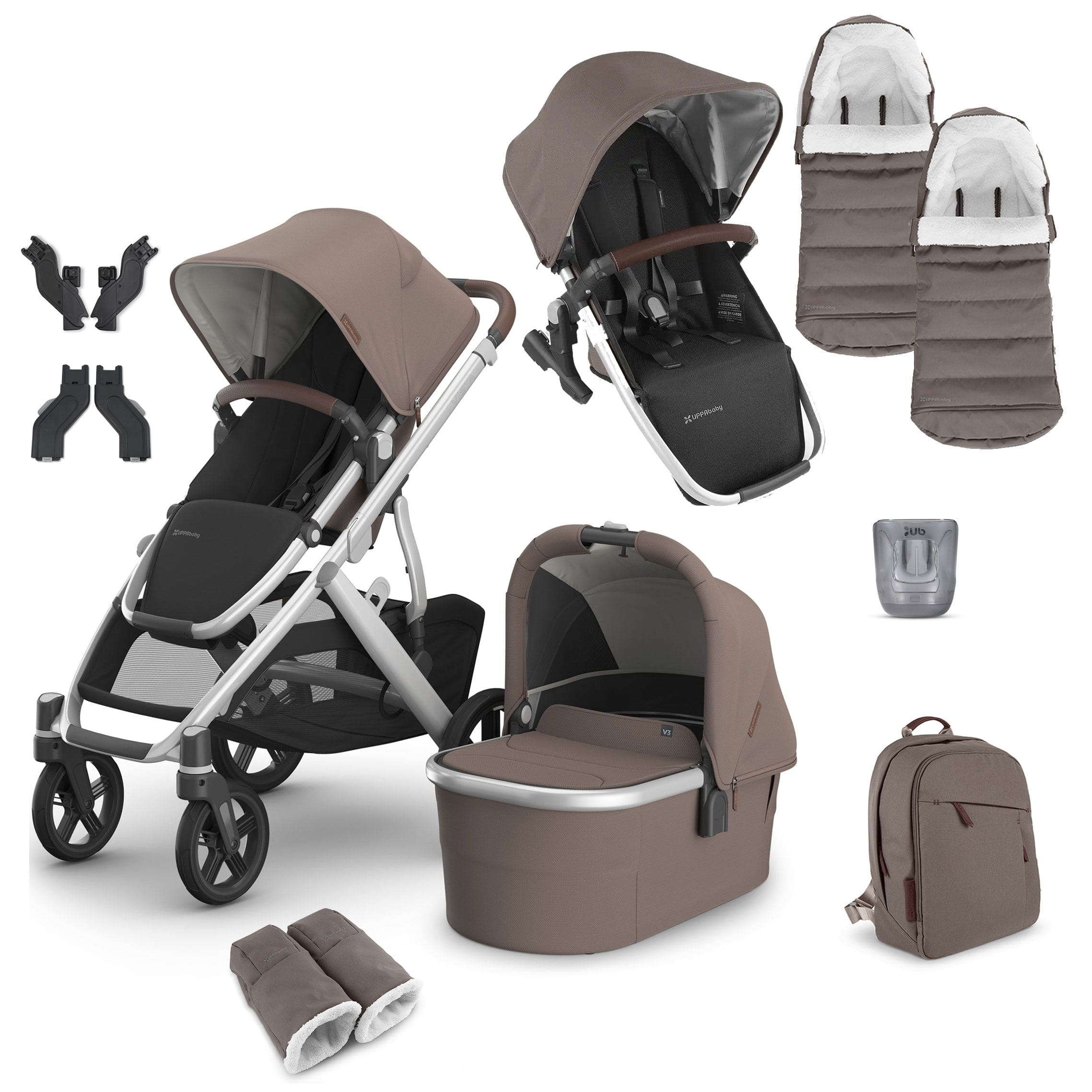 Uppababy Vista V3 Duo Complete Bundle - Theo
